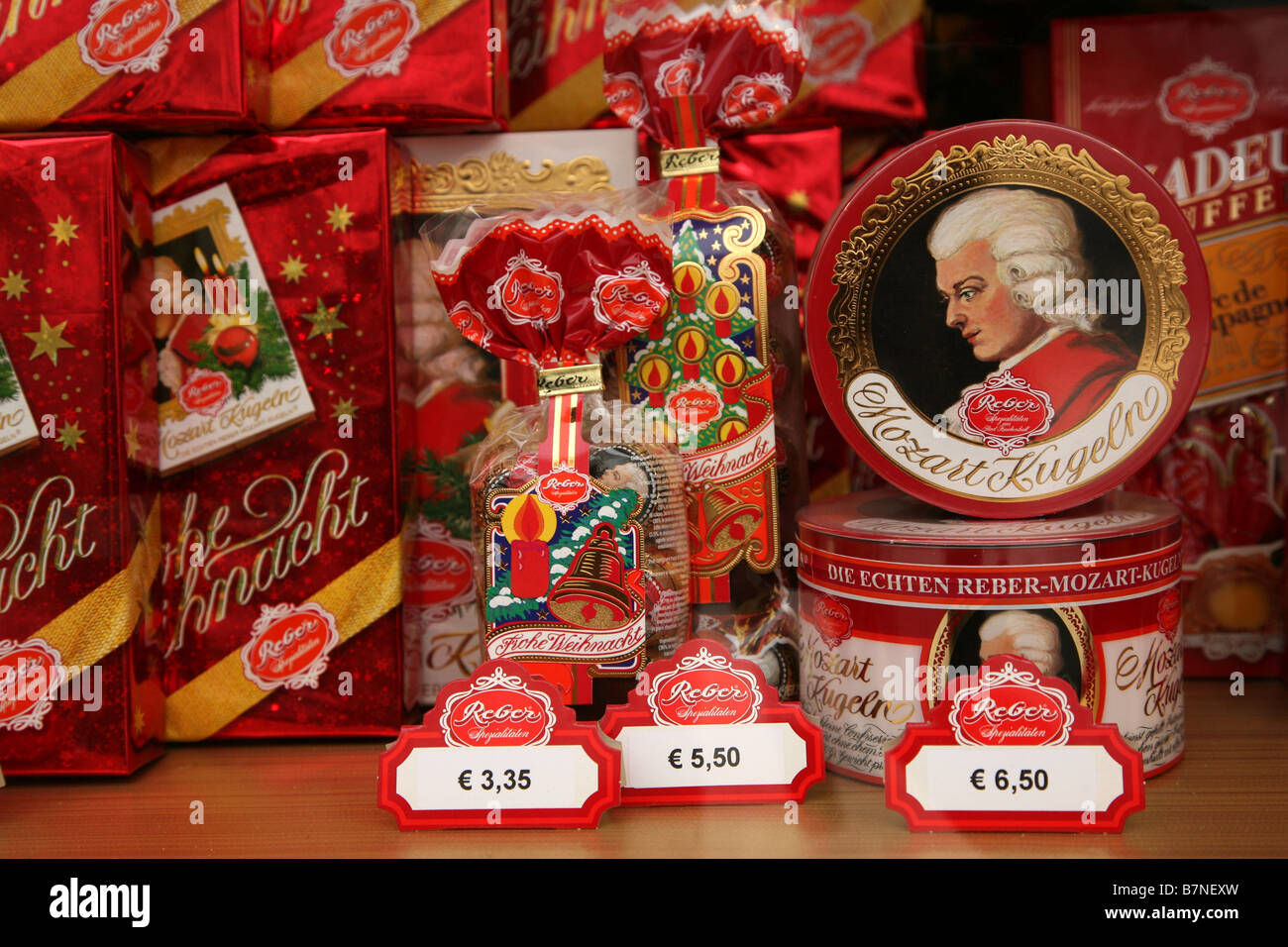 Salzburg mozart chocolate hi-res stock photography and images - Alamy