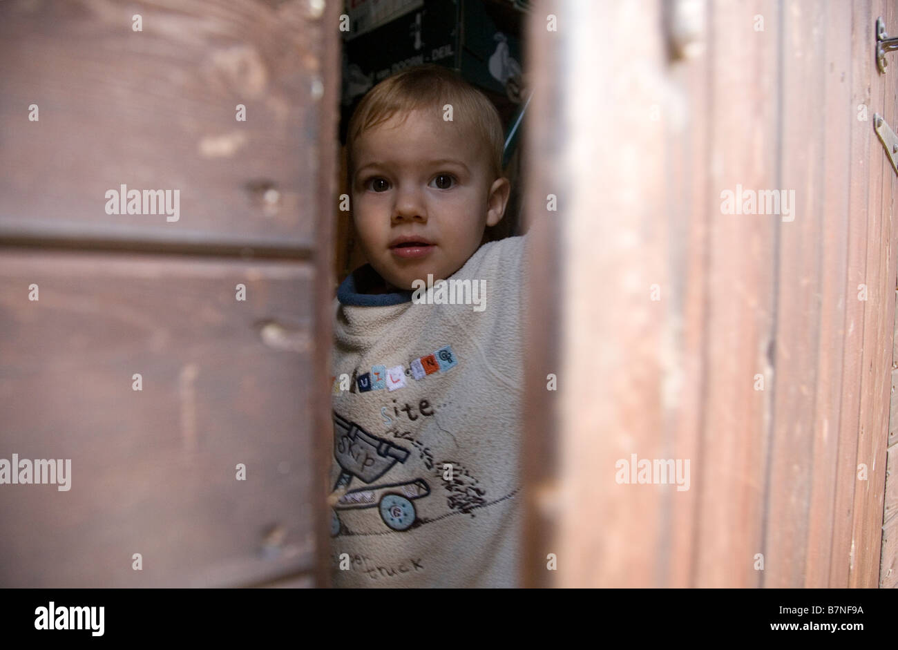 Boy play shed hi-res stock photography and images - Alamy