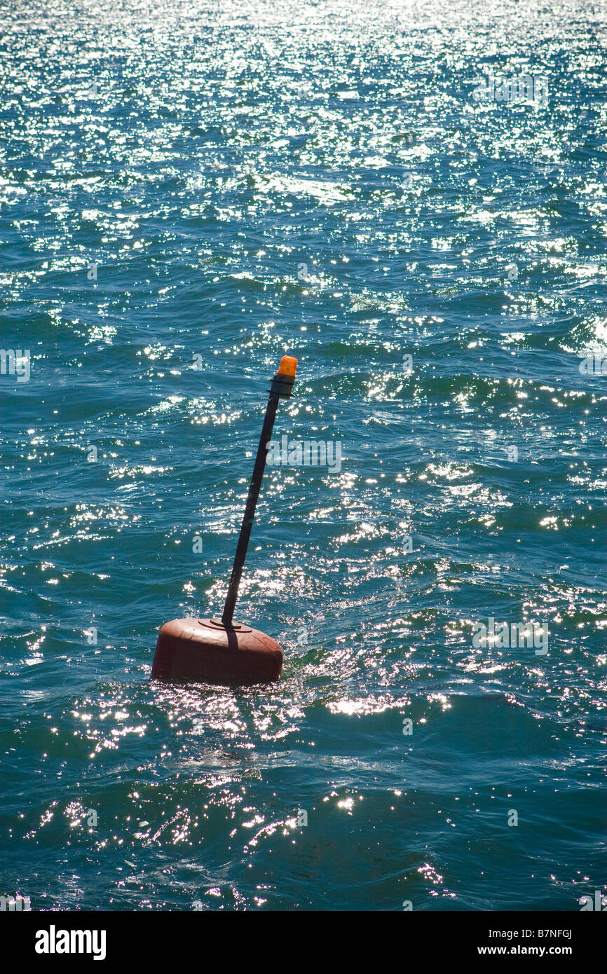 Buoy in the Solant Isle of wight Stock Photo - Alamy