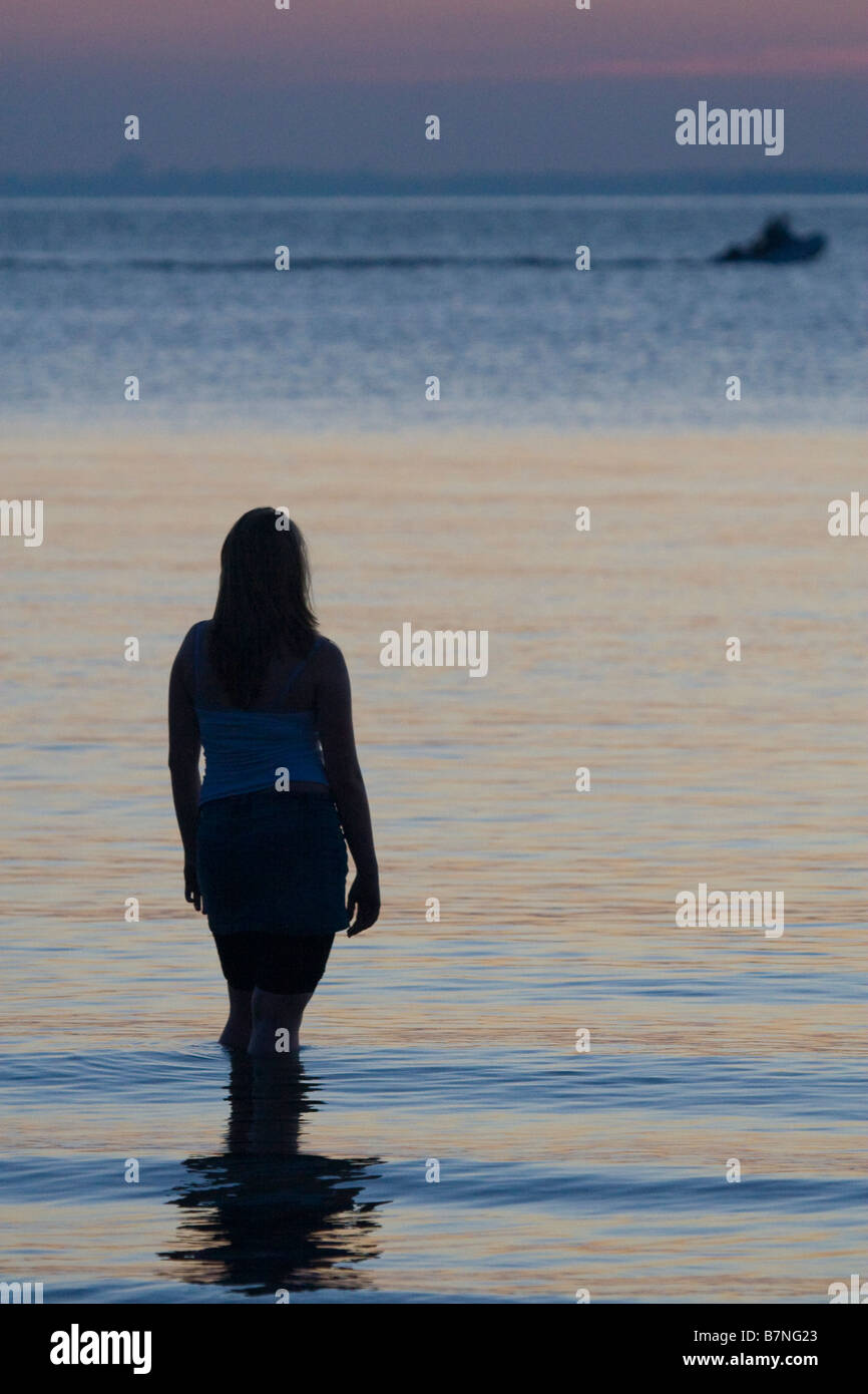 Girl On Holiday Stock Photo - Alamy