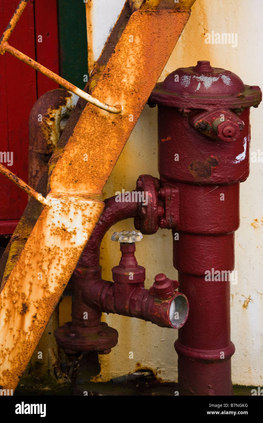 fire hydrant on disused fishing boat Stock Photo - Alamy