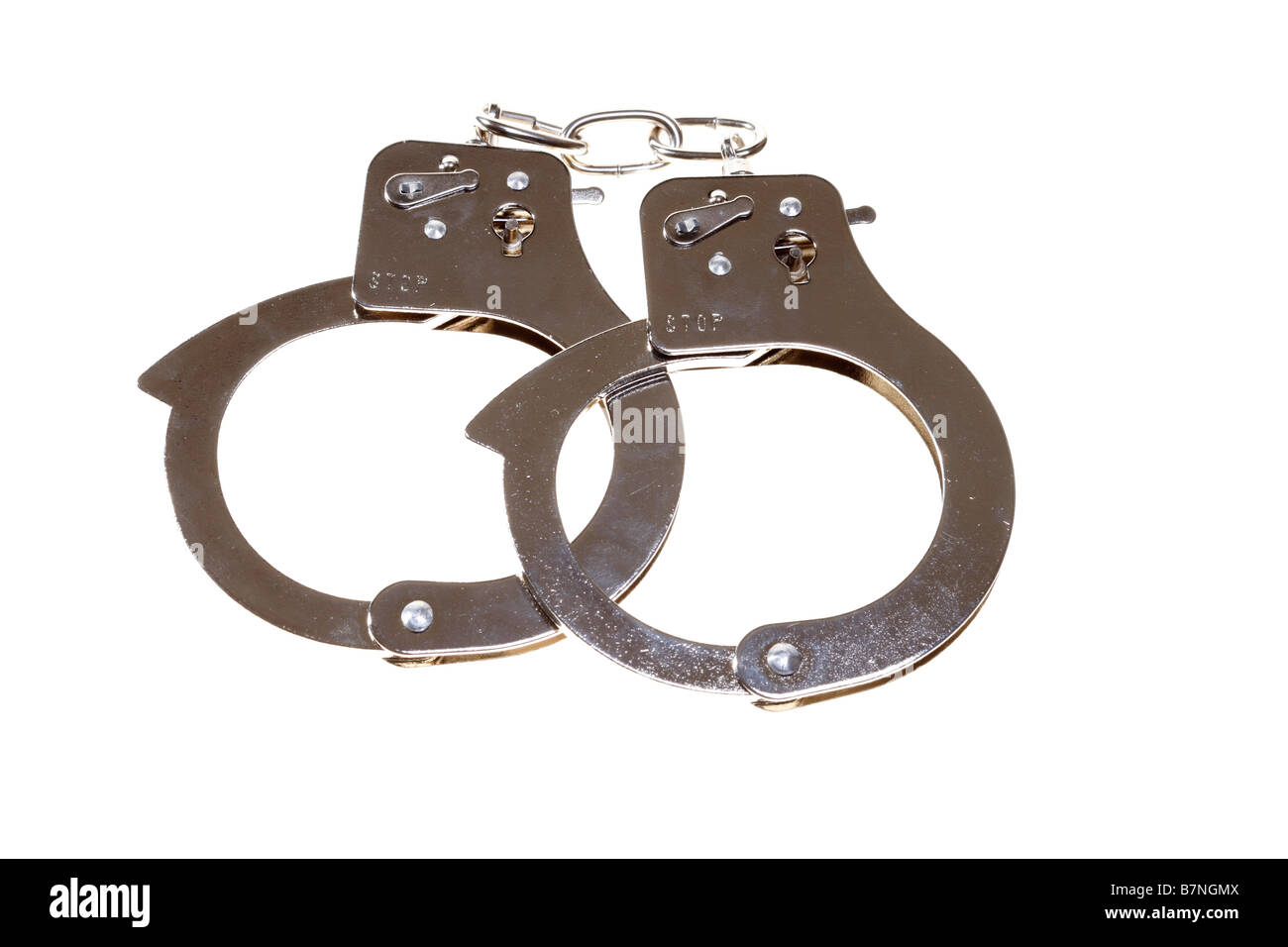 Handcuff symbol Cut Out Stock Images & Pictures - Alamy