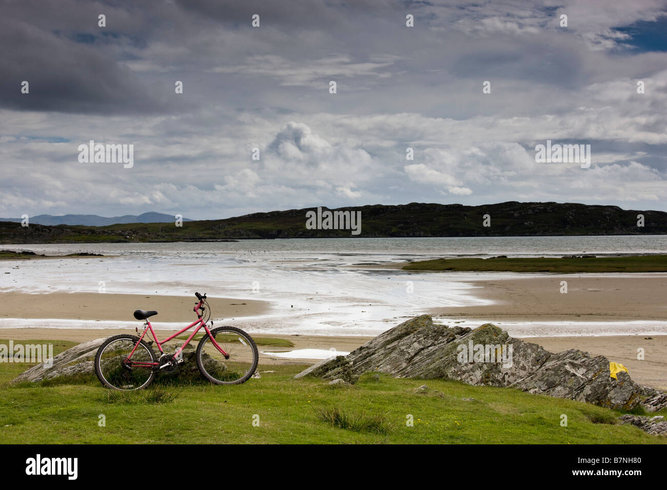Bicycle at the beach, Scotland Stock Photo - Alamy
