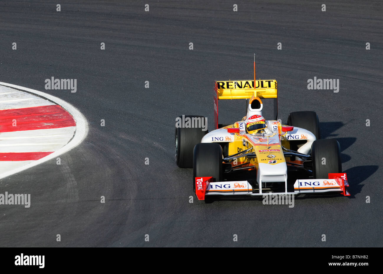 Fernando ALONSO testdrives the Renault R29 Formula One car in January ...