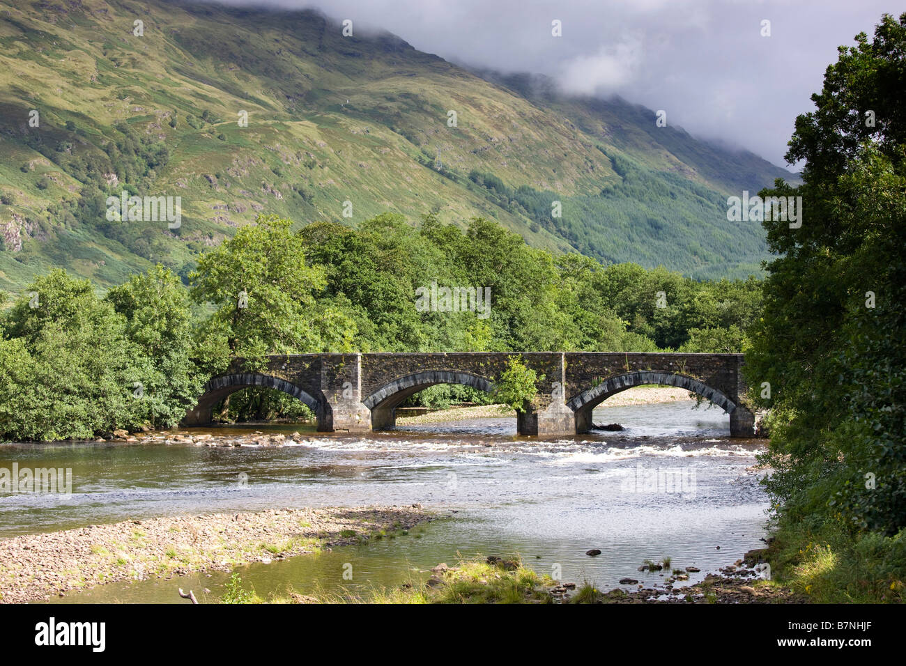 Bridge over water, Scotland Stock Photo - Alamy