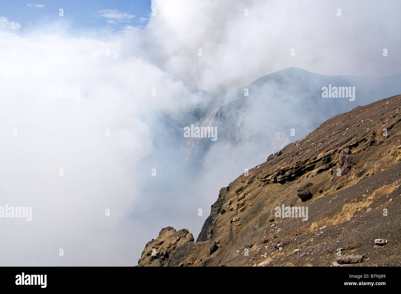 Masaya active shallow shield volcano Stock Photo - Alamy