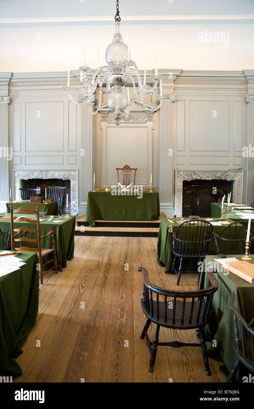 Assembly Room, Independence hall, Independence National Historical Park ...