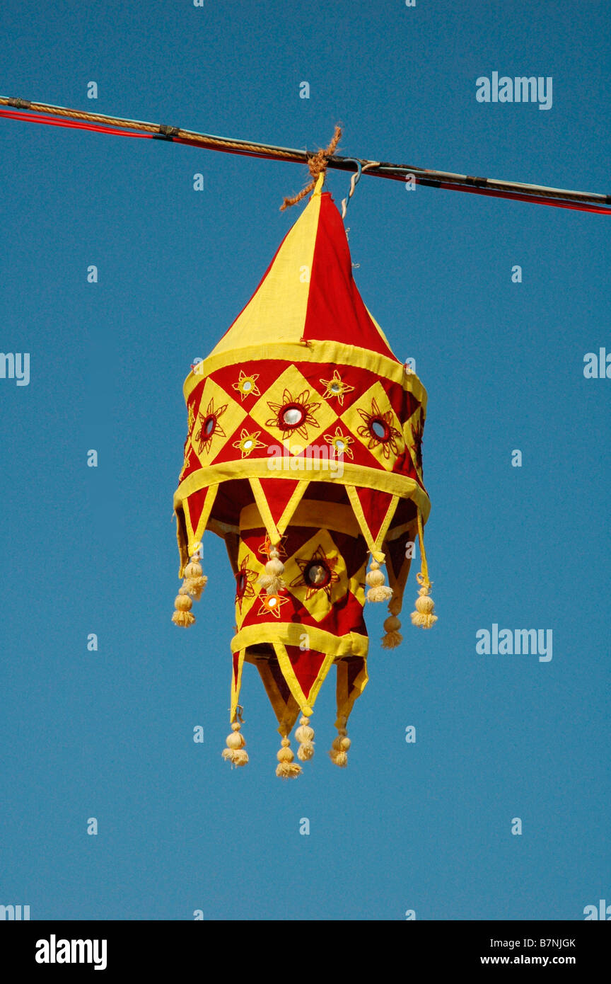 cloth lantern in goa india Stock Photo - Alamy