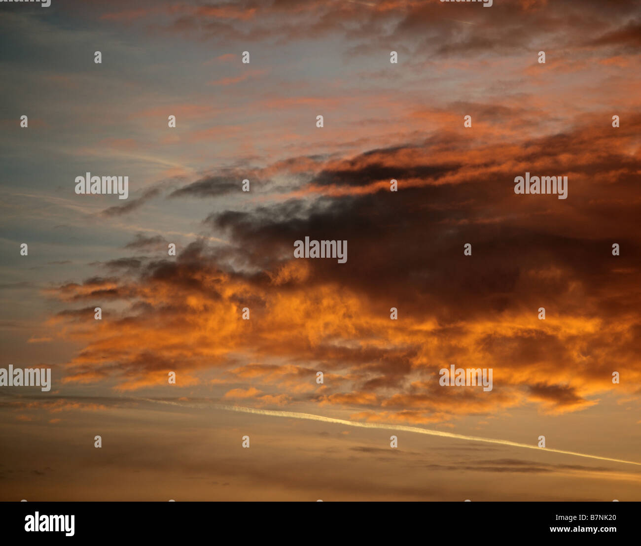 Pink sunrise sky, UK Stock Photo - Alamy