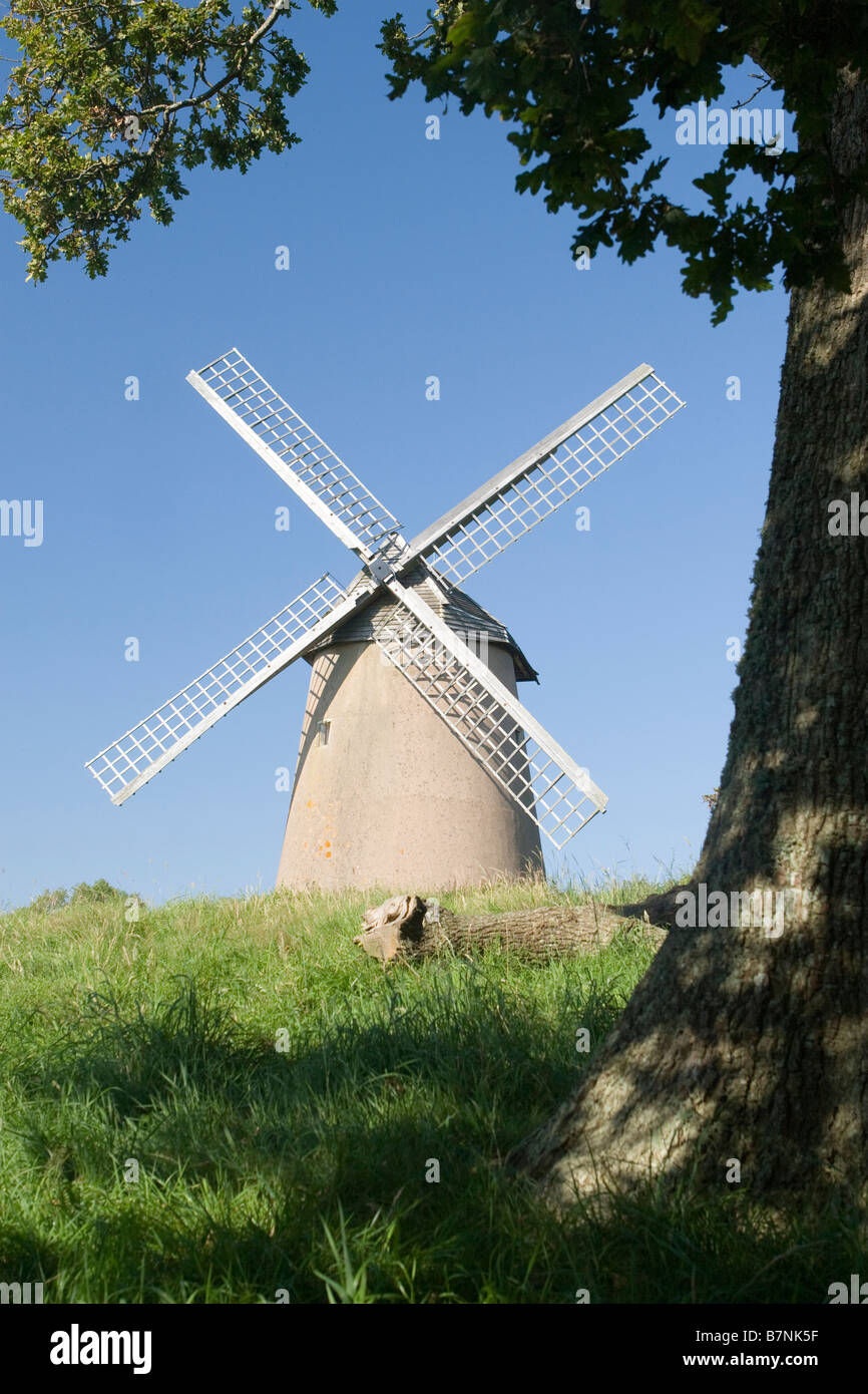 Windmill in the summer Stock Photo - Alamy