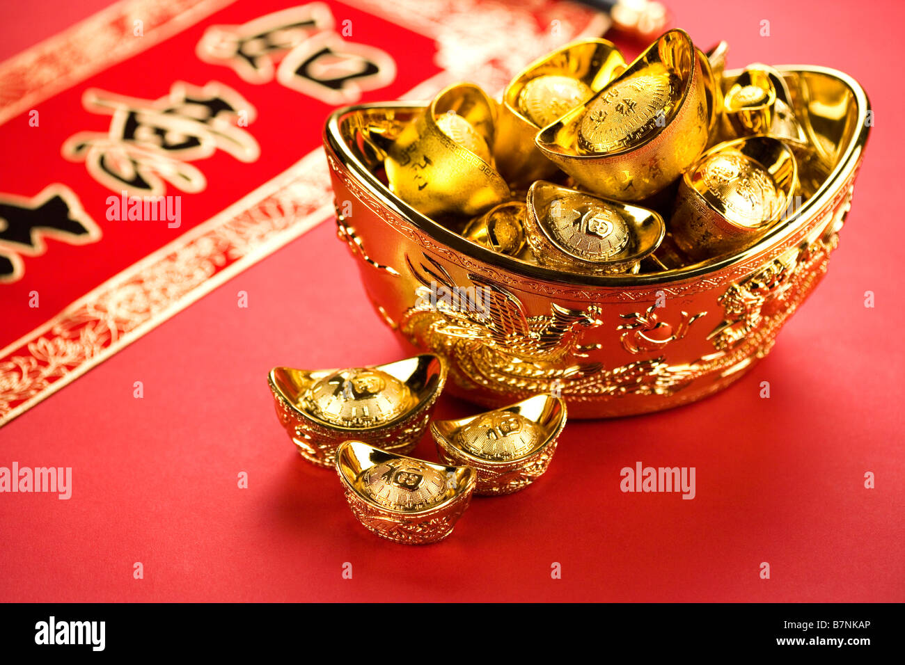 Chinese new year decoration calligraphy hi-res stock photography and ...