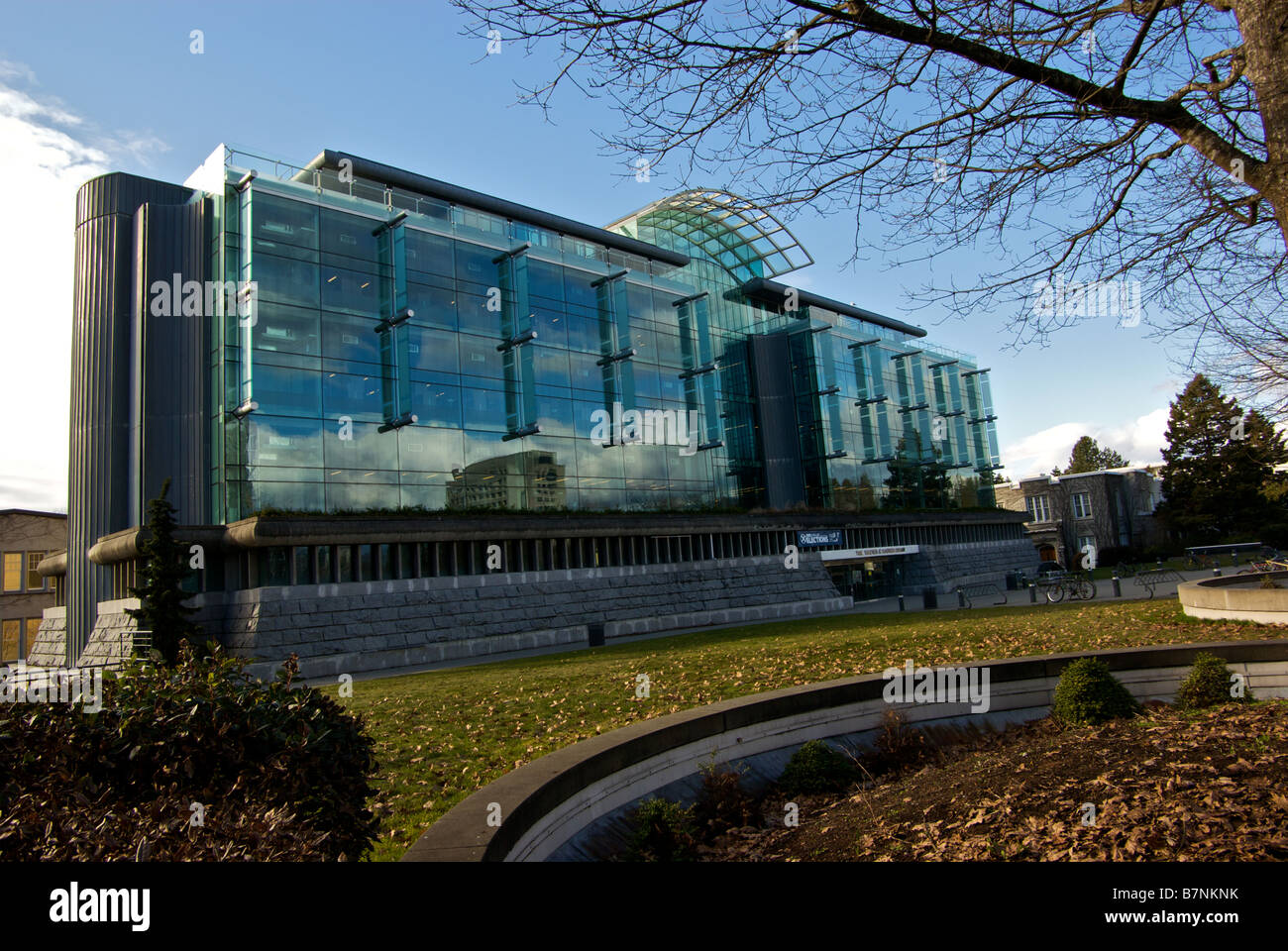 Walter C Koerner undergraduate student library on UBC Campus Stock ...
