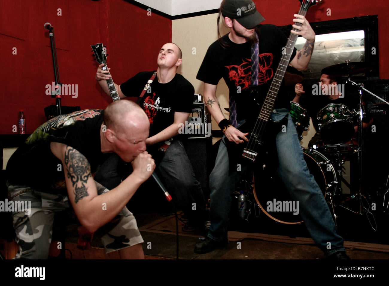 Black Skies Burn Rock Band 2008 Stock Photo - Alamy