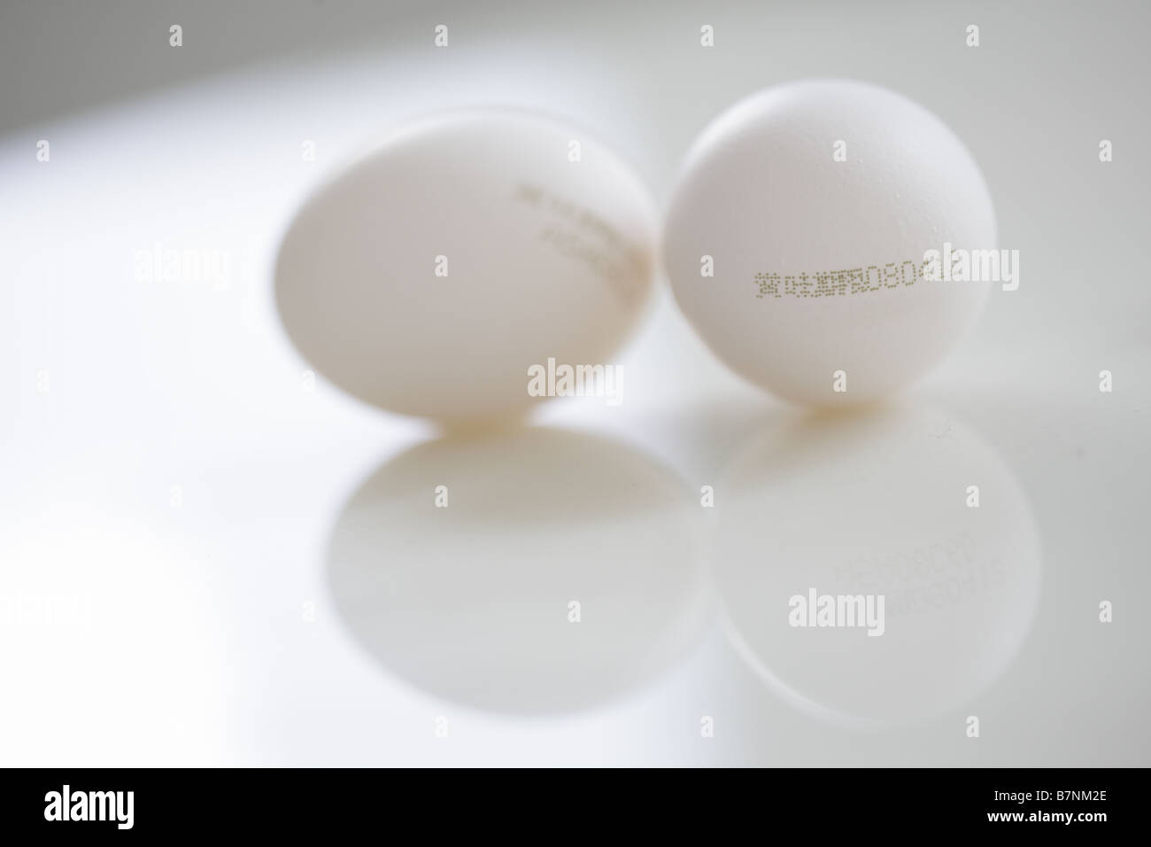 Eggs with open-date Stock Photo - Alamy