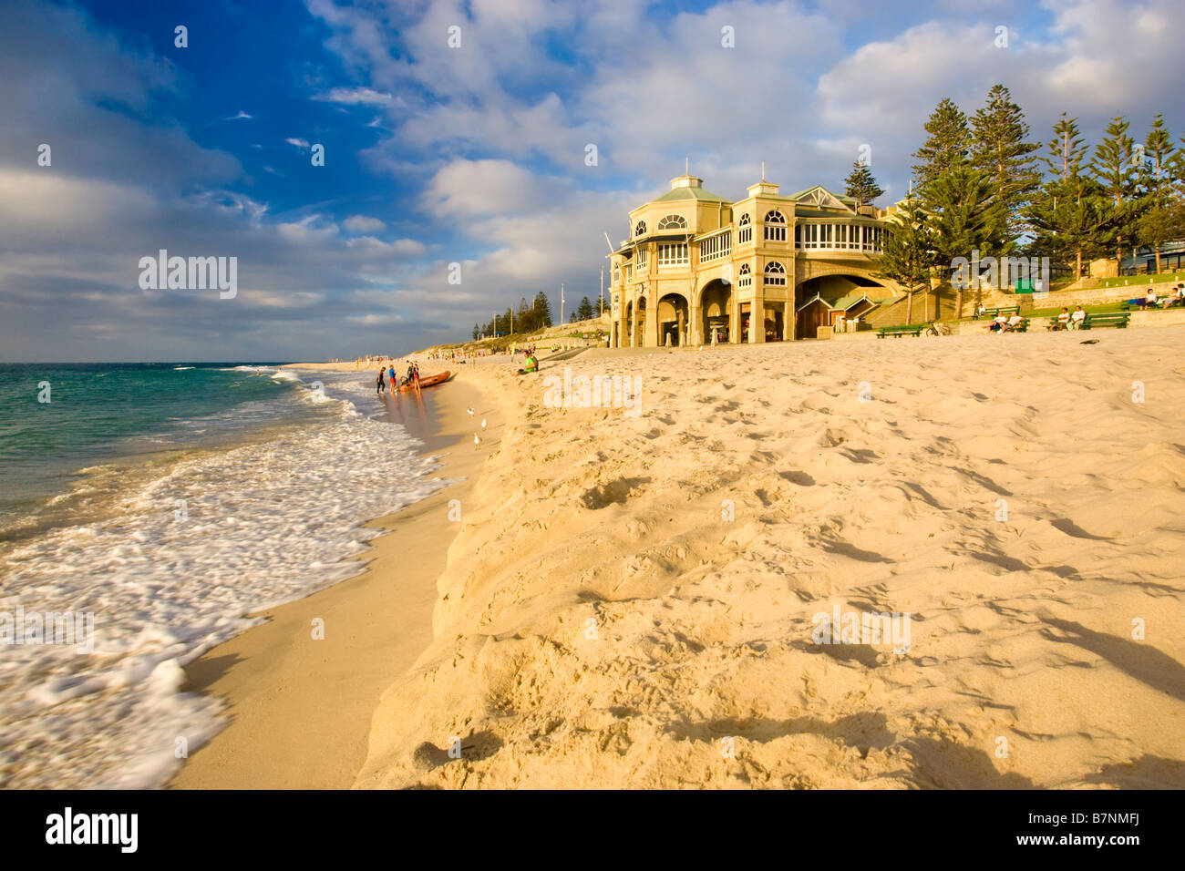 Cottesloe Beach and Indiana Tea House in Perth, Western Australia Stock ...