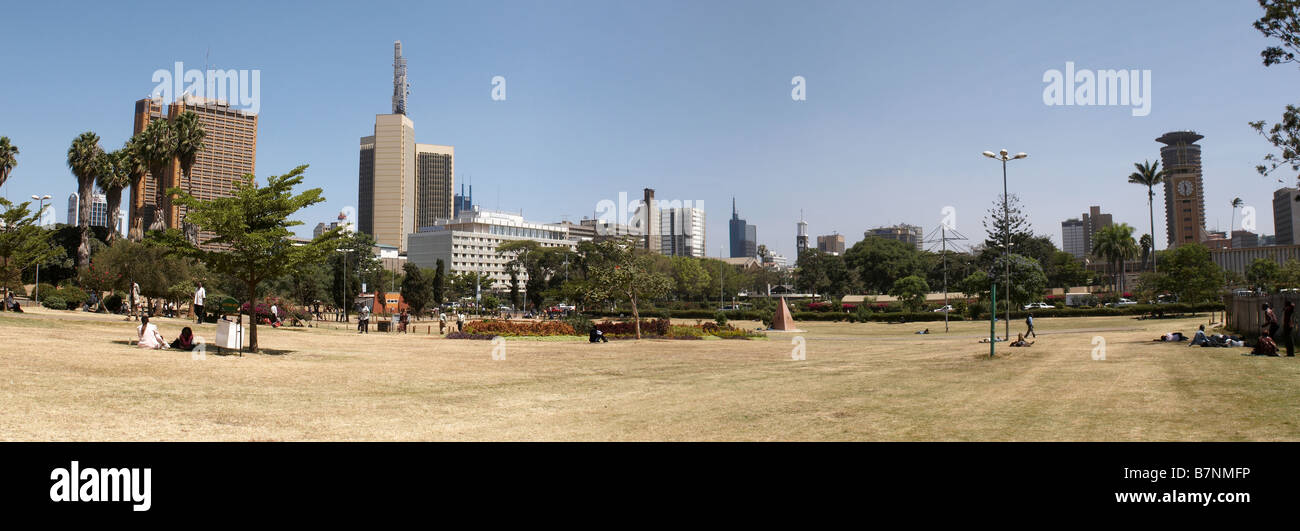 Nairobi capital of Kenia Panorama Stock Photo - Alamy