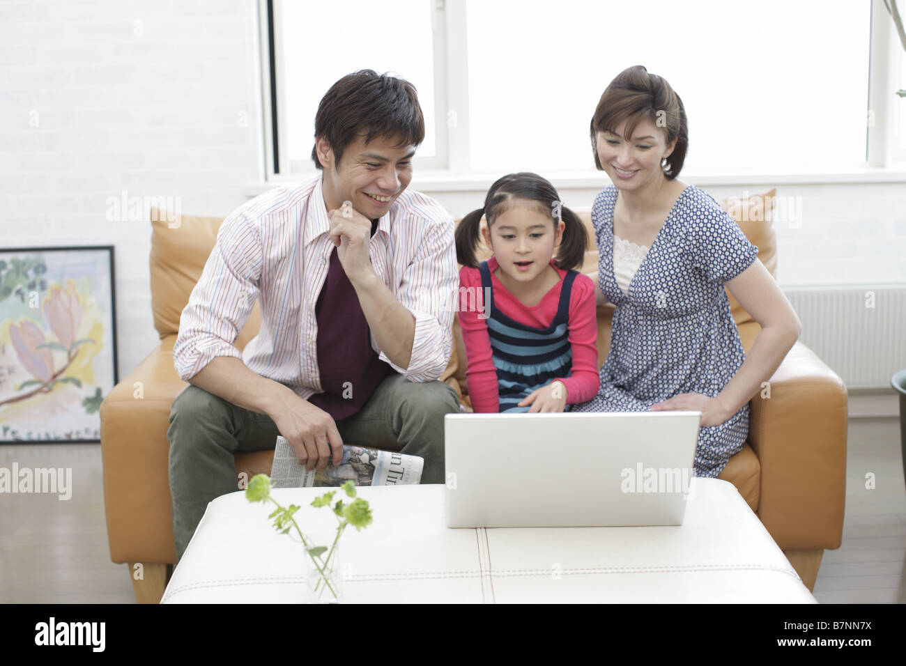 Mother daughter sit table using hi-res stock photography and images - Alamy