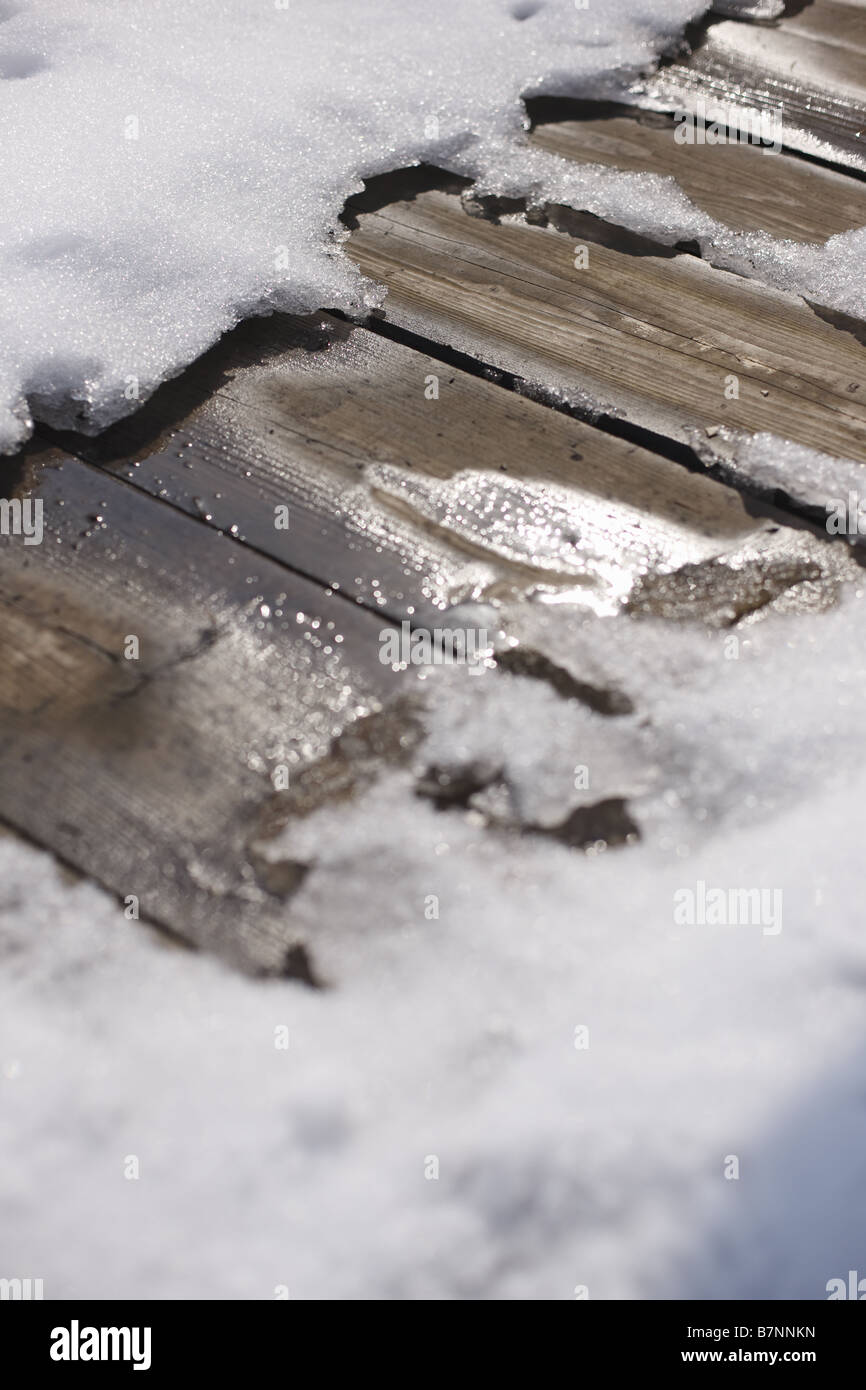 Melting of snow Stock Photo - Alamy