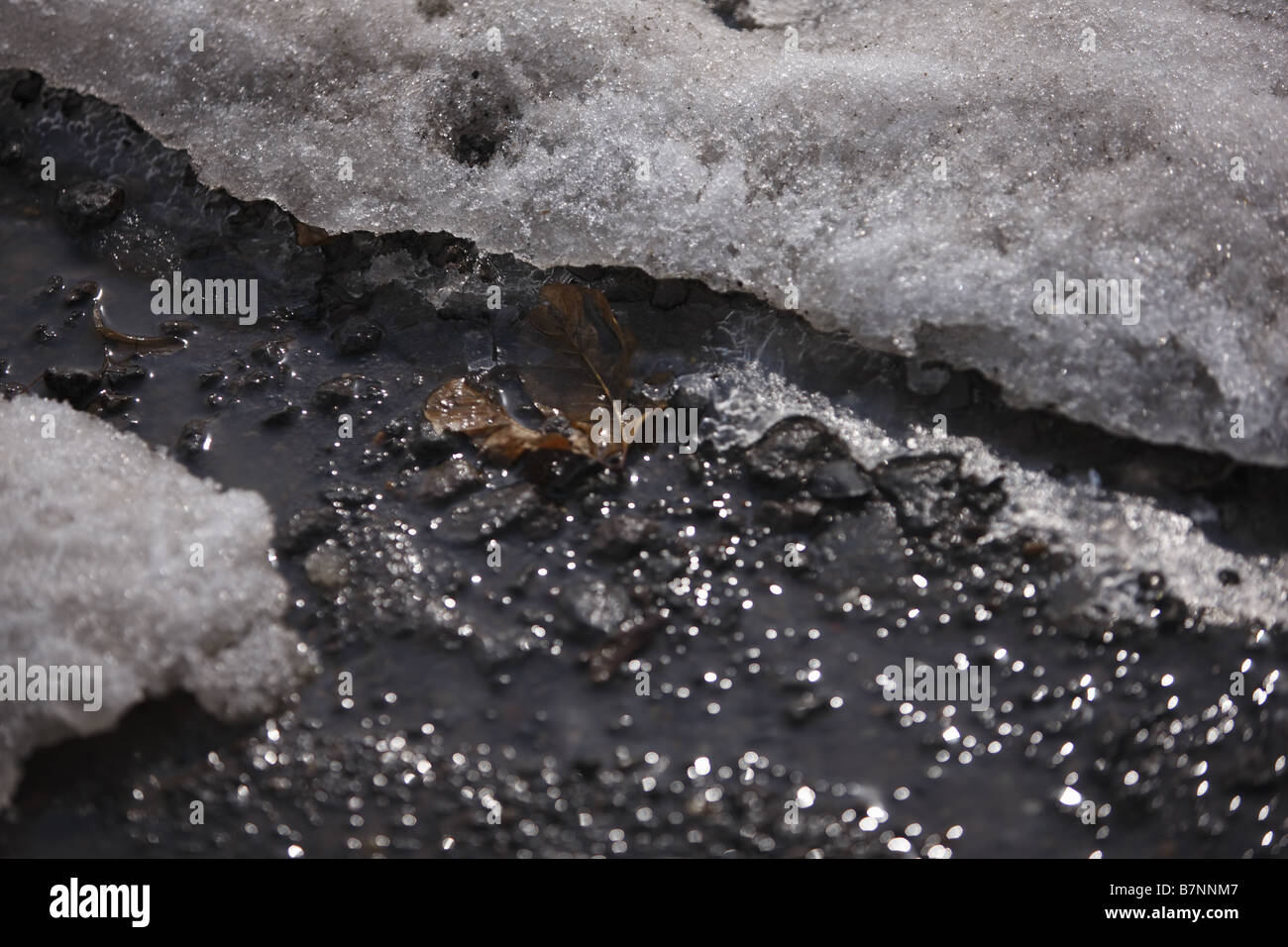 Melting of snow hi-res stock photography and images - Alamy