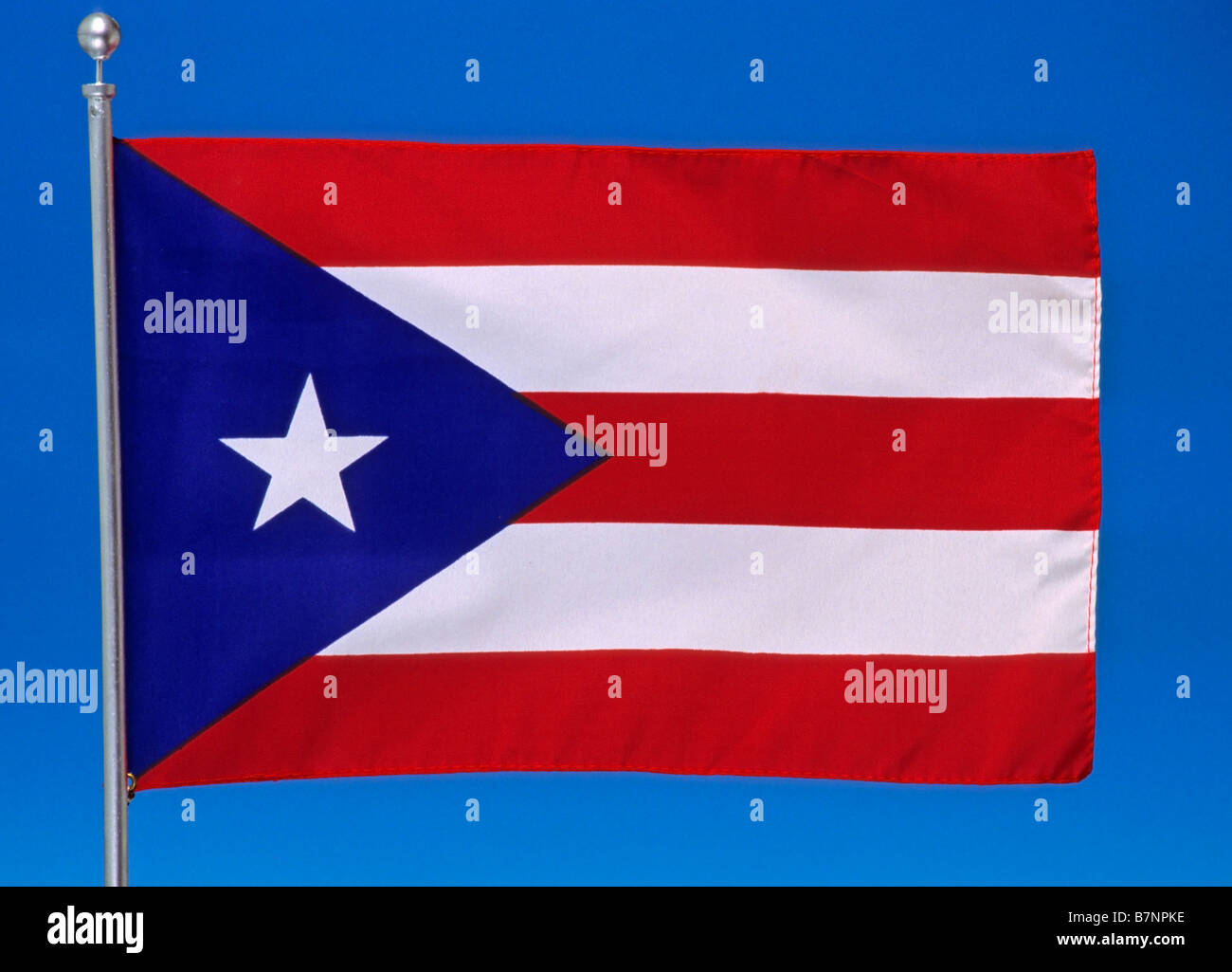 Flag Porto Rico Stock Photo - Alamy