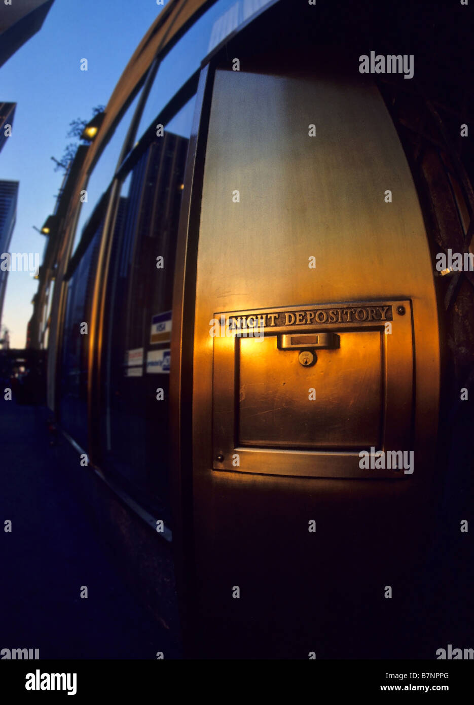 Night depository New York City USA Stock Photo - Alamy