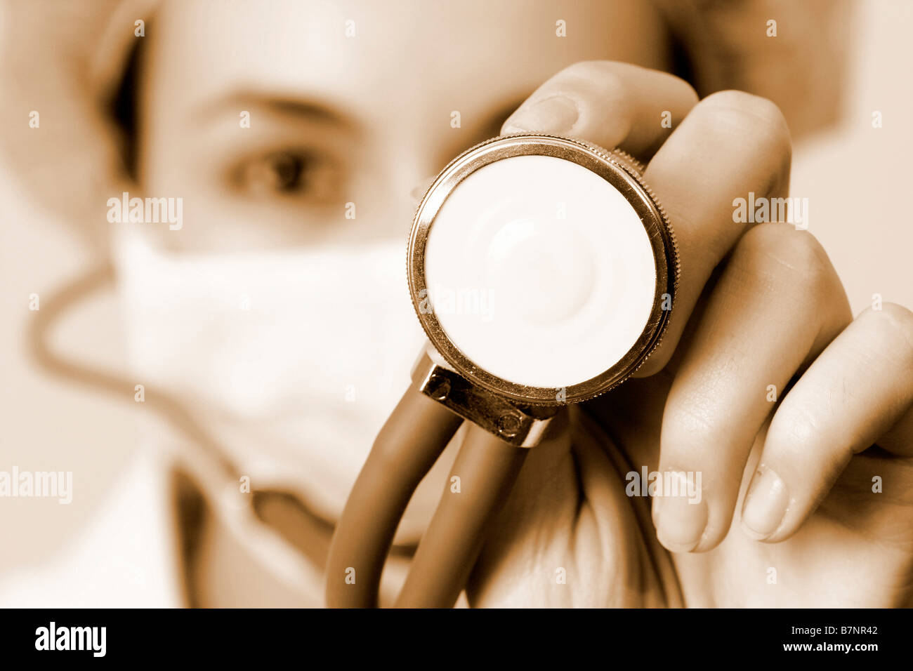 Portrait of a young doctor with stethoscope Stock Photo - Alamy