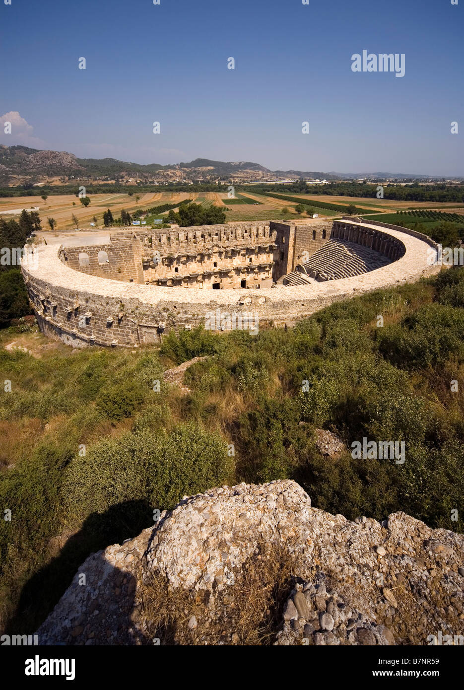 Roman Amphitheatre of Aspendos Anatalya Turkey Stock Photo - Alamy