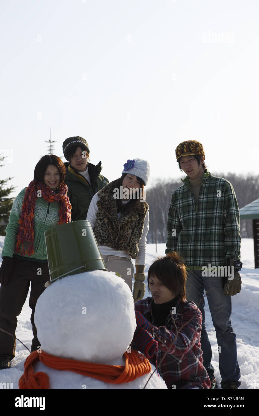 Five snowman hi-res stock photography and images - Alamy