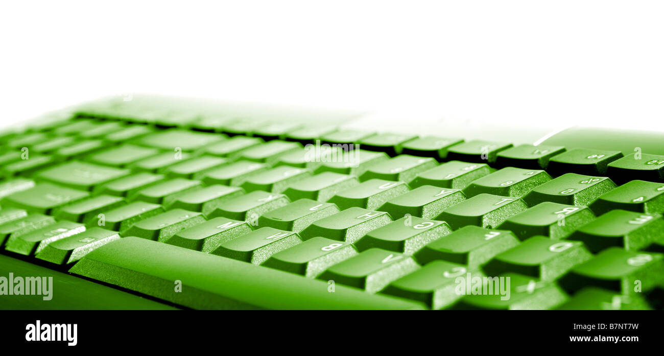 Close-up picture of a computer keyboard; isolated on white Stock Photo ...