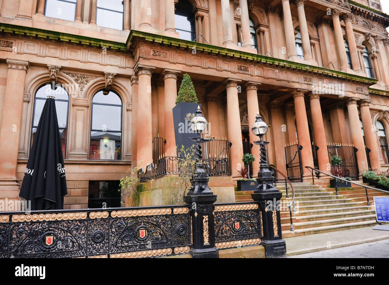 Outside of the luxurious Merchant Hotel, Belfast Stock Photo - Alamy