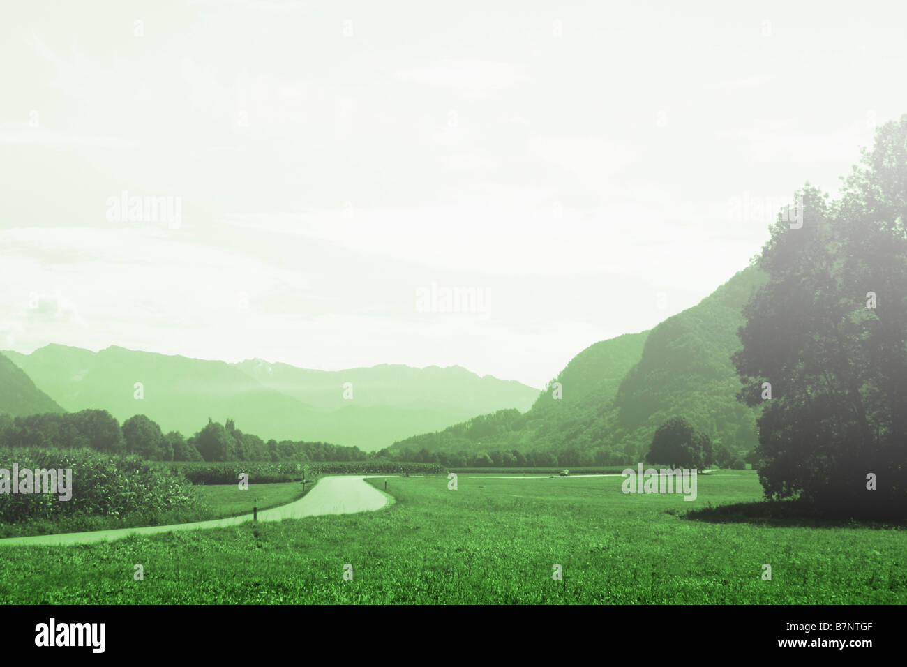 Beautiful country landscape view Great nature scene Stock Photo - Alamy