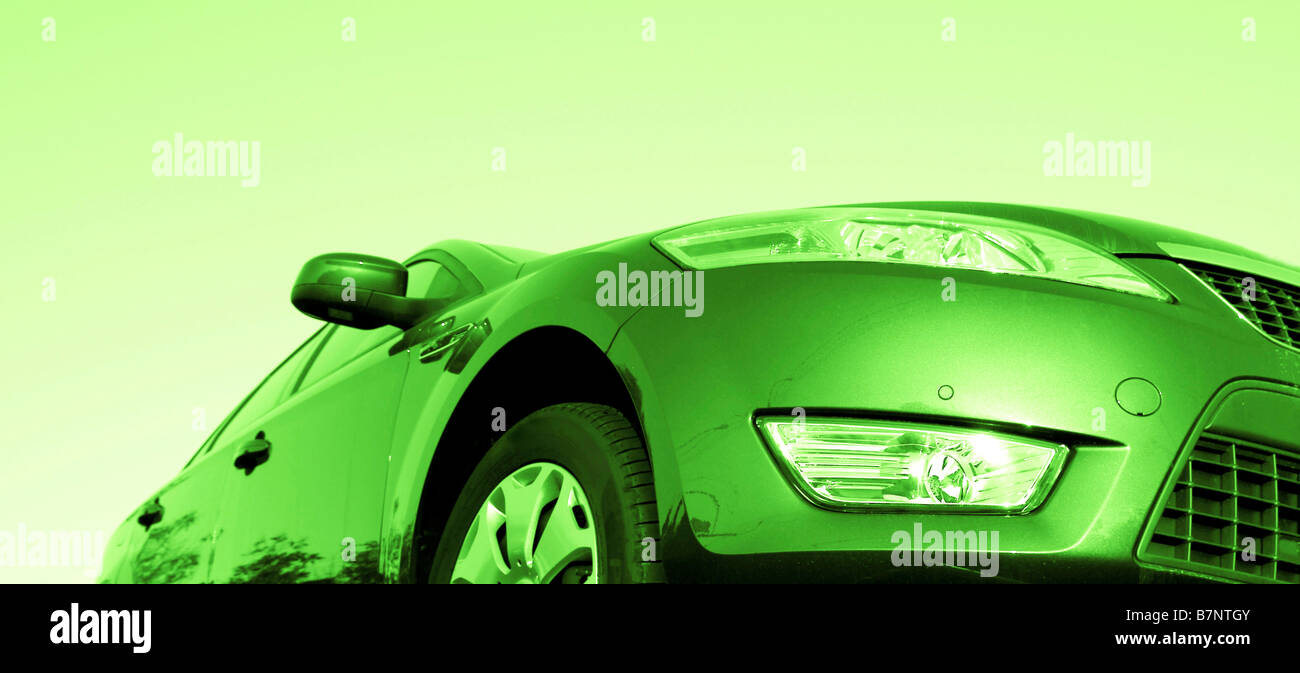 Car isolated View from the frontside Stock Photo - Alamy