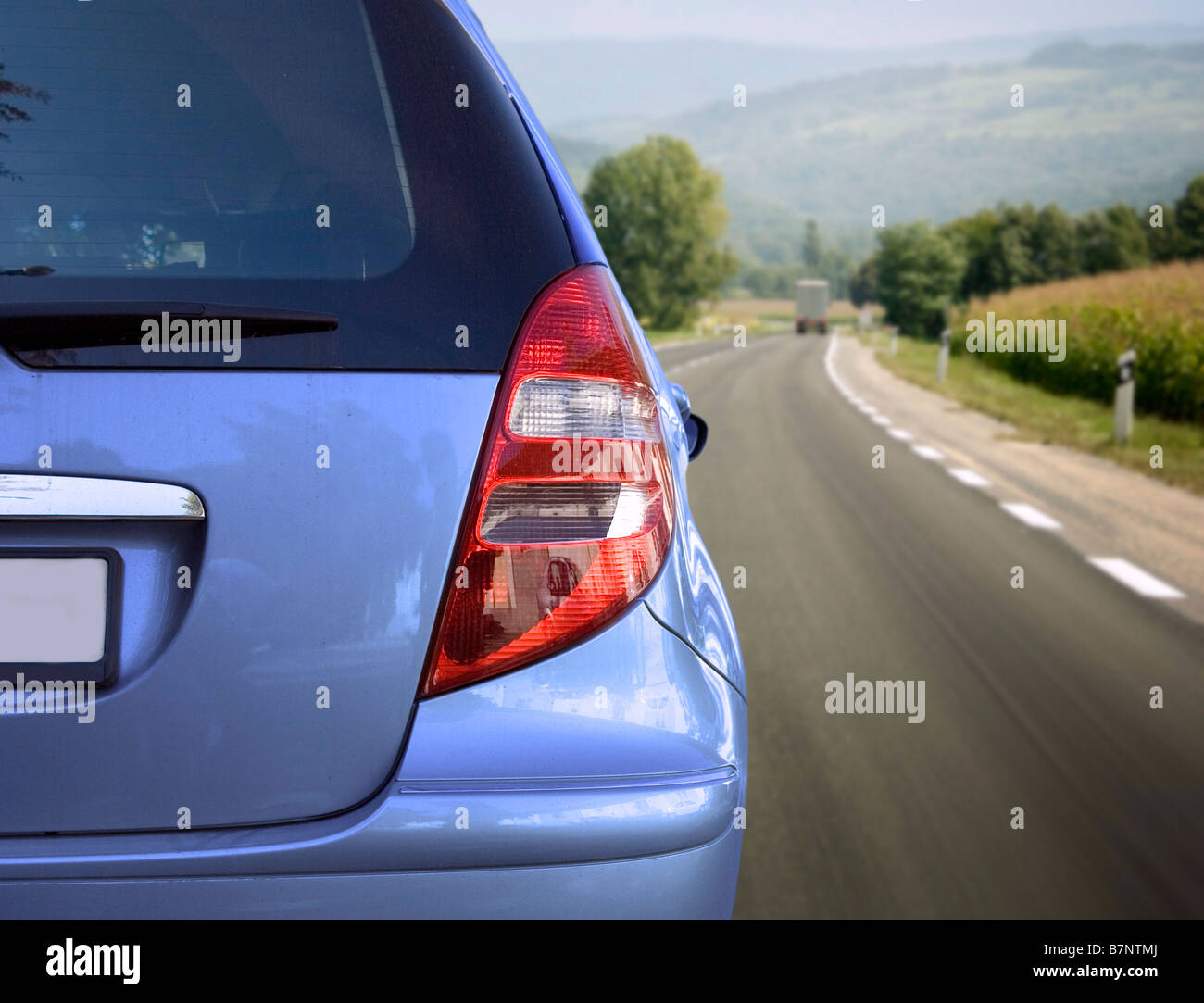 Car running on the highway Stock Photo - Alamy
