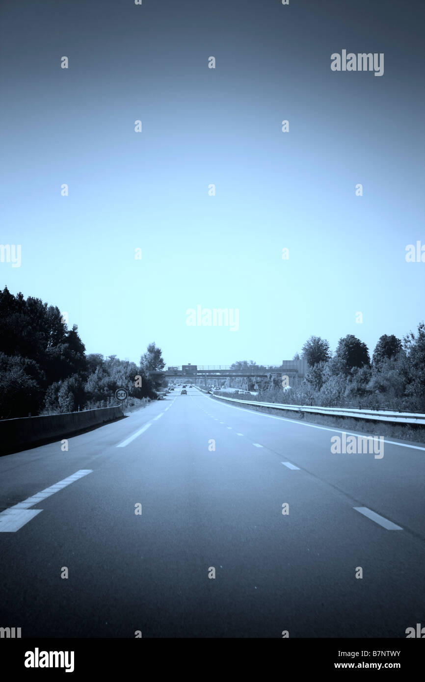 Picture of a empty highway Stock Photo - Alamy