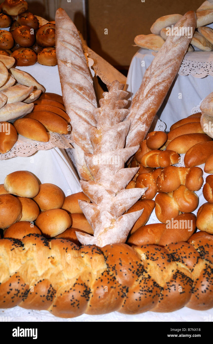 The fancy breads for the Gala Dinner of the River Nile cruise ship, the ...