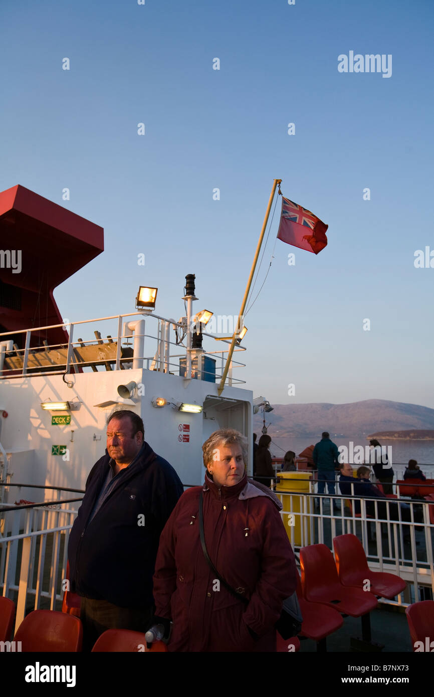 On board the ferry "MV Clansman" on route from Uig in Skye to Tarbert ...
