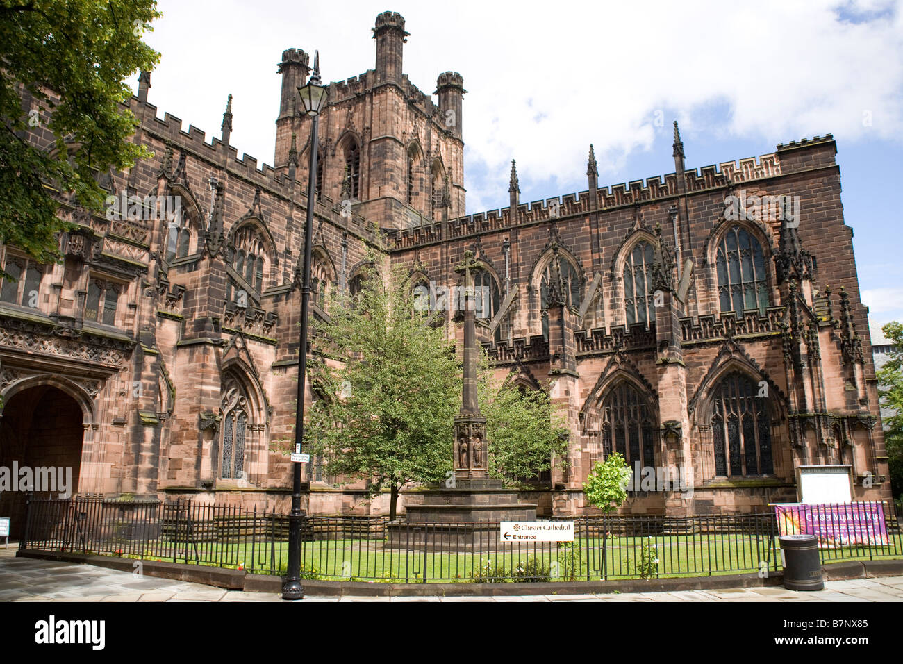 Chester cathedral in the centre of the medieval city of Chester,England ...