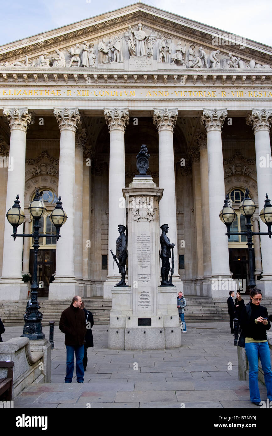 The Royal Exchange founded in 1565 by Sir Thomas Gresham rebuilt 1844 ...