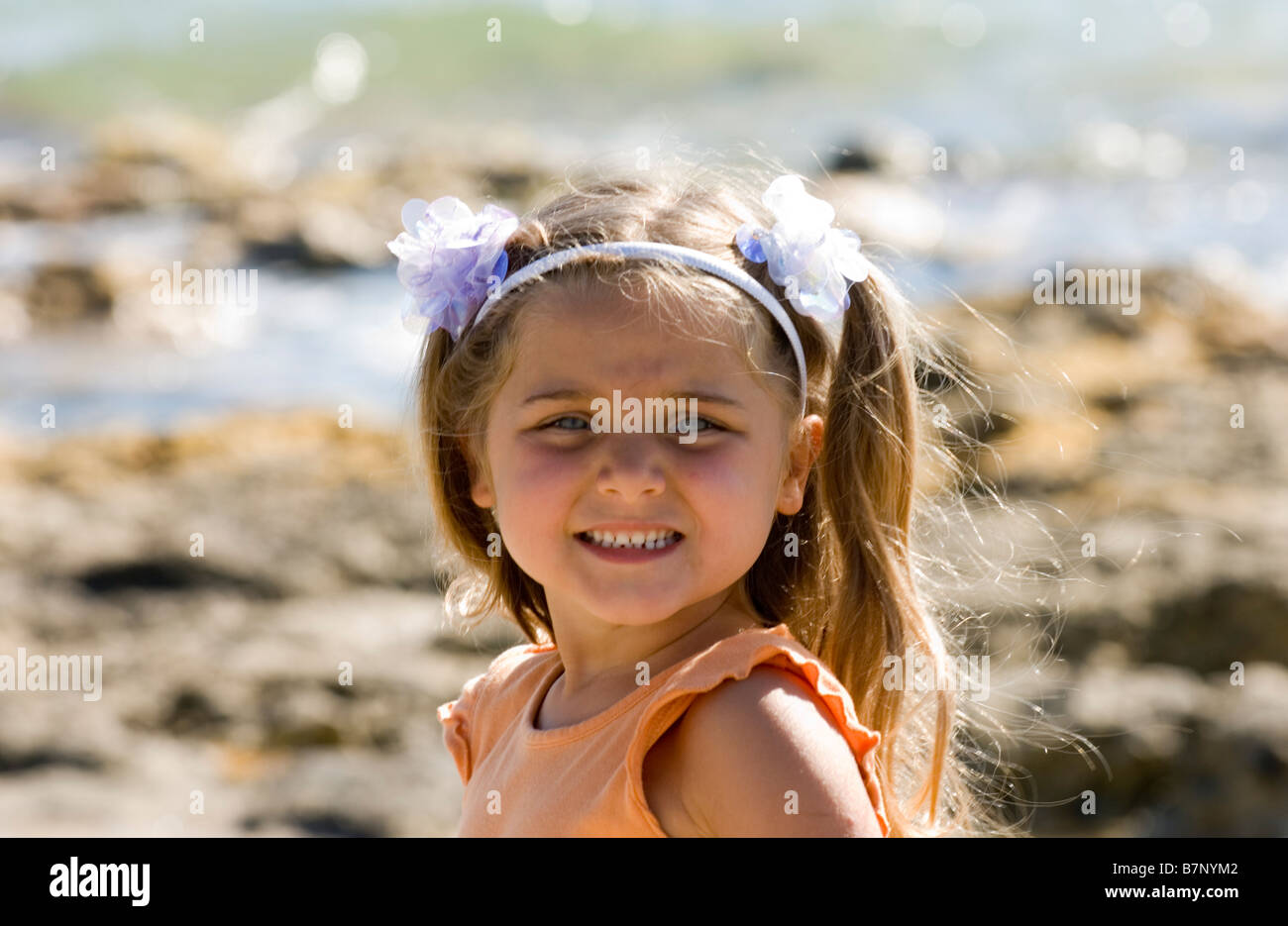 young smiling girl Stock Photo - Alamy