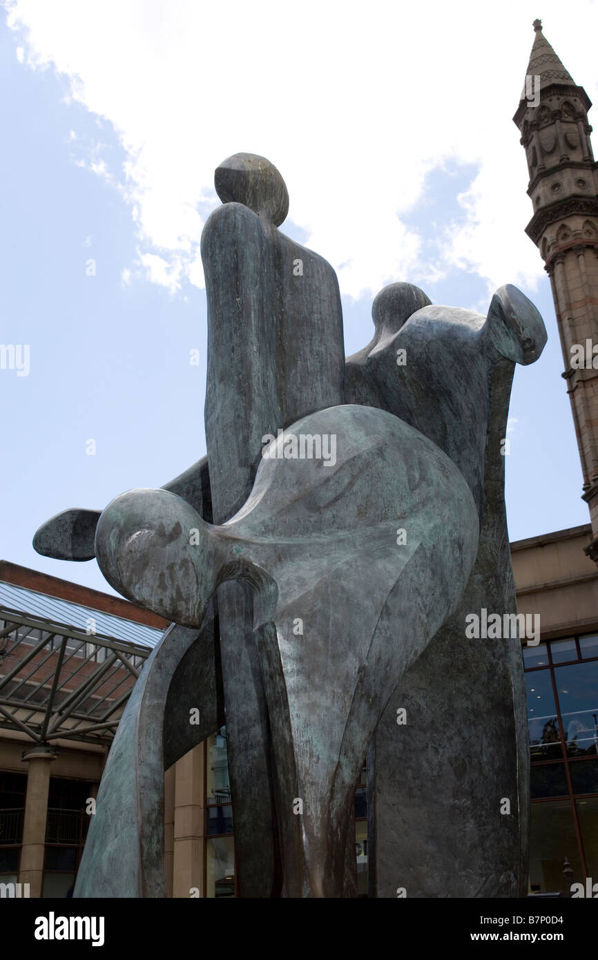 Statues outside the Forum Shopping Centre in the centre of Chester ...