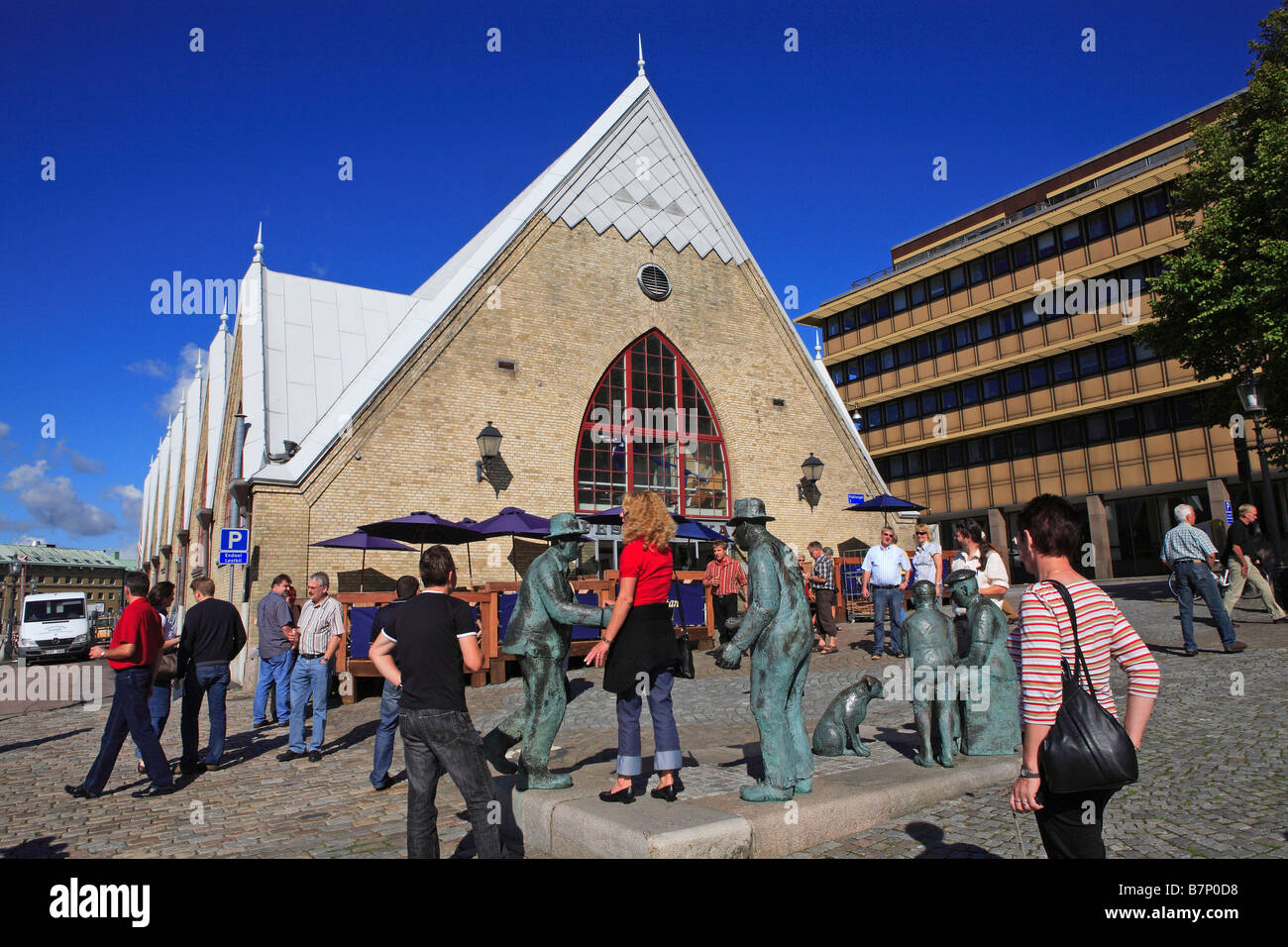 Sweden, Gothenburg, Feskekorka Fish Market, 'the Fish Church' Stock ...