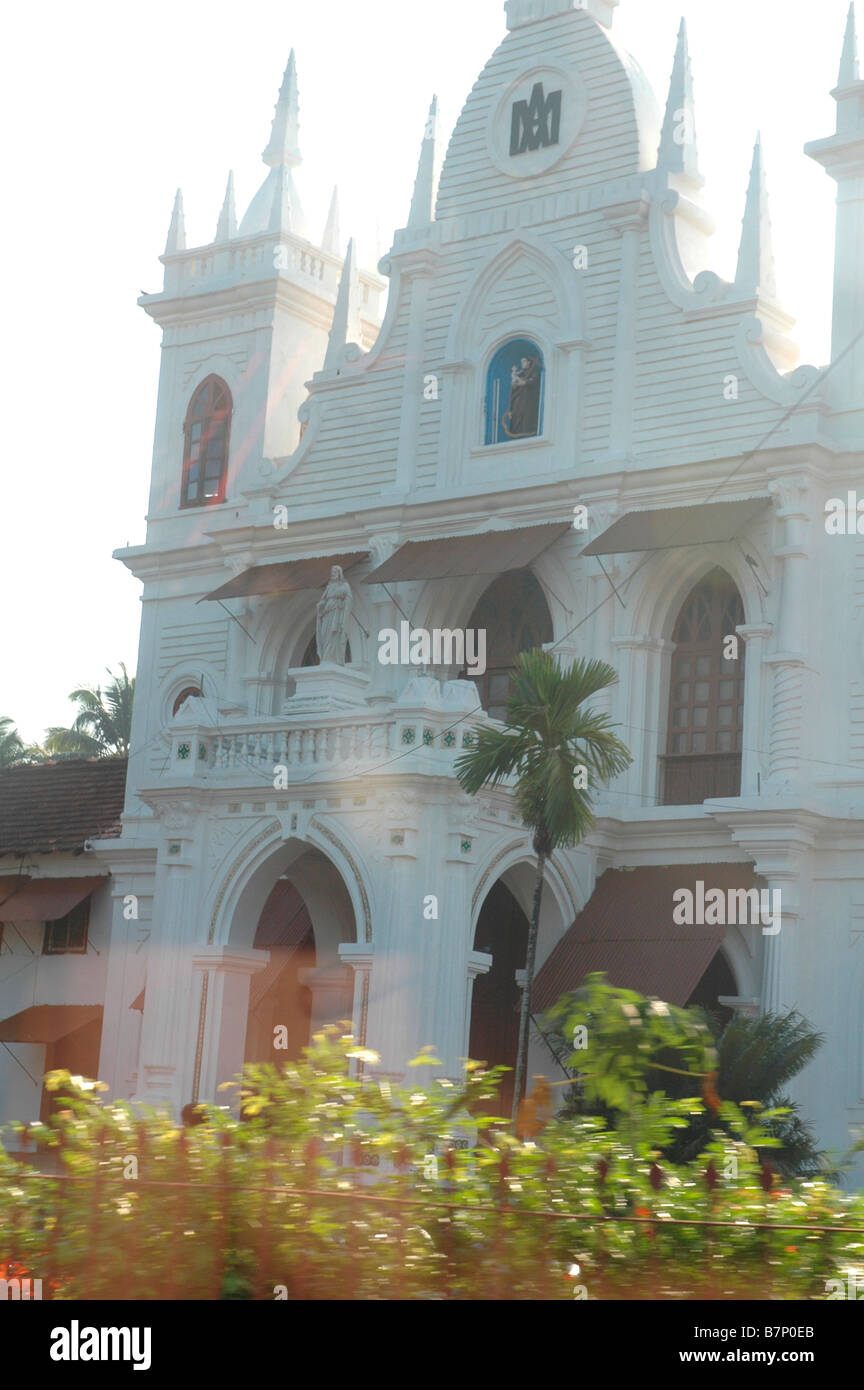 Portuguese style church in Goa India Stock Photo - Alamy