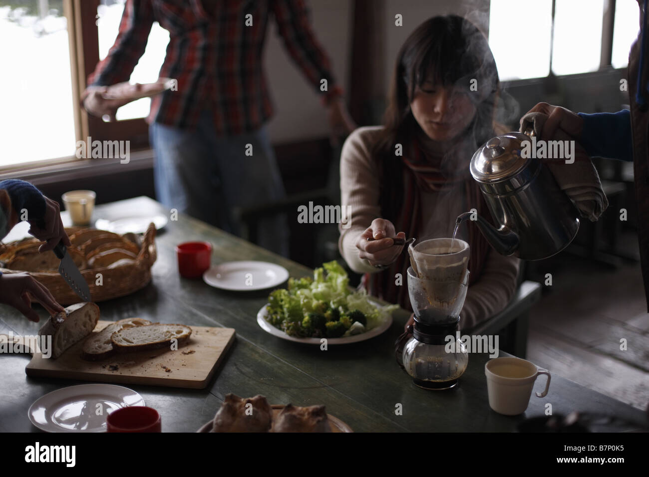 Making some coffee Stock Photo - Alamy