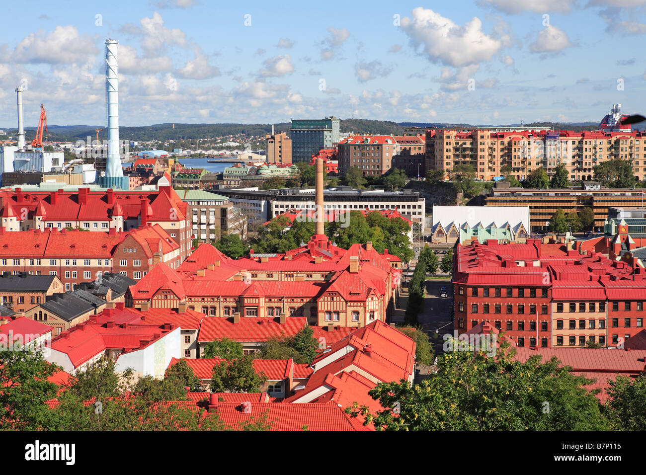 Sweden, Gothenburg, View From Skansen Kronan Fortress Stock Photo - Alamy