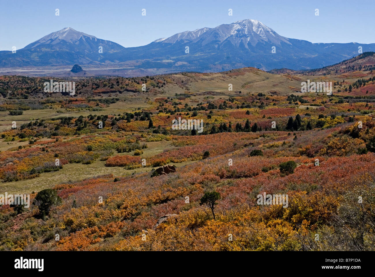 Spanish Peaks Fall Huerfano County Colorado USA Rio Grande Scenic ...