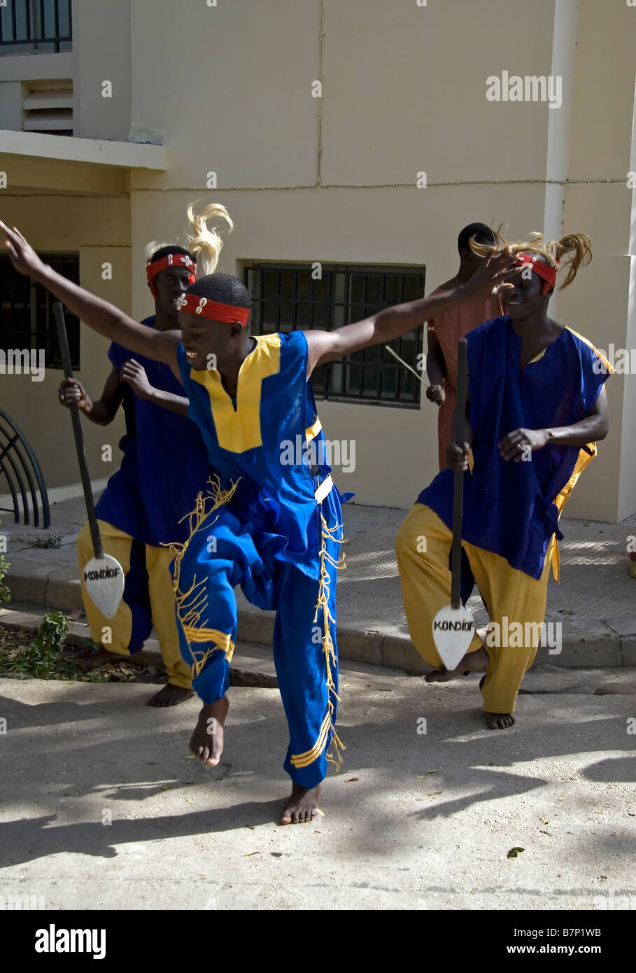 Performance by Traditional music and dance group Dakar Senegal Stock ...