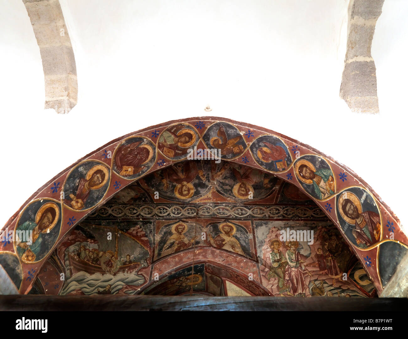 Frescos of Saints Patmos Monastery of St Johns Chora Patmos ...