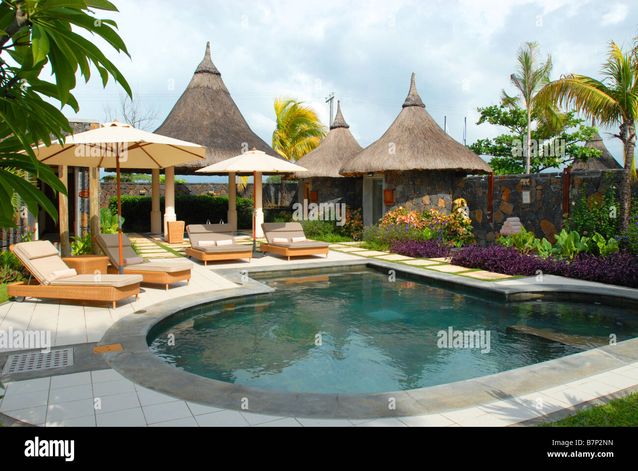 Health spa in the Hotel Beau Rivage Mauritius Stock Photo - Alamy