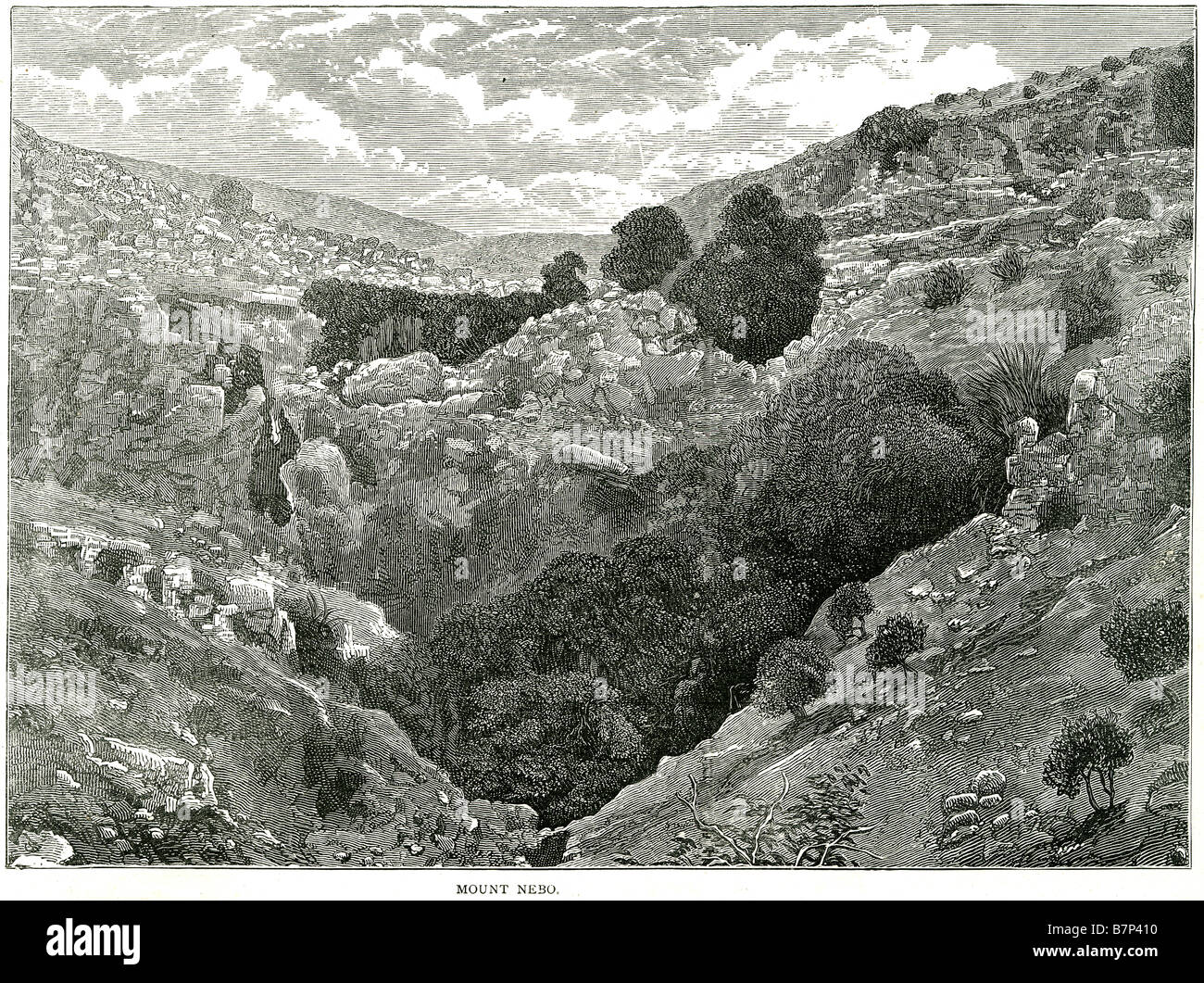 mount nebo valley landscape wild tree Mount Nebo is an elevated ridge ...