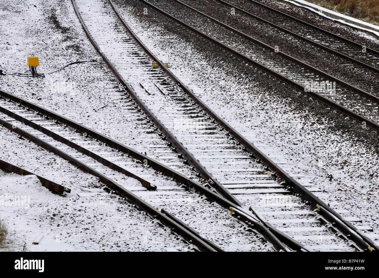 Railway points hi-res stock photography and images - Alamy